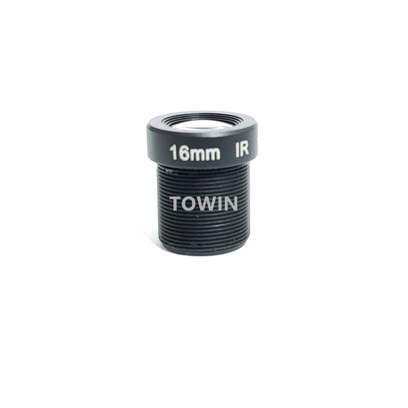 Low distortion 16mm 20° M12 s-mount board lens CCTV IR - TowinLens